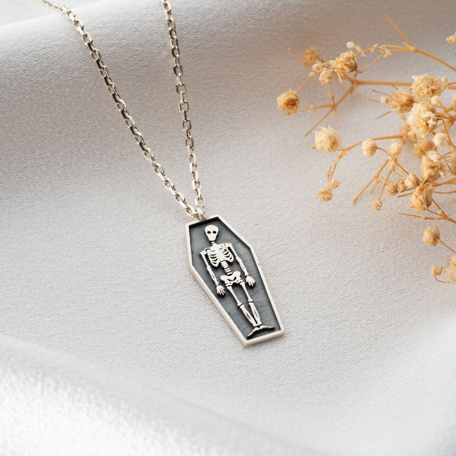 Sterling Silver Skeleton Necklace Potiega